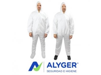 Overol con gorro y botas y elastico en puños - Grupo Alyger S.A. de C.V.