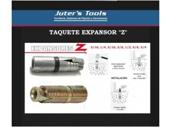 Información de Taquetes Expansores Z