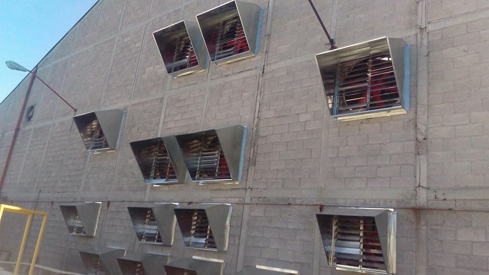 Extractores axiales para muros - Ventilación Industrial Hidalguense