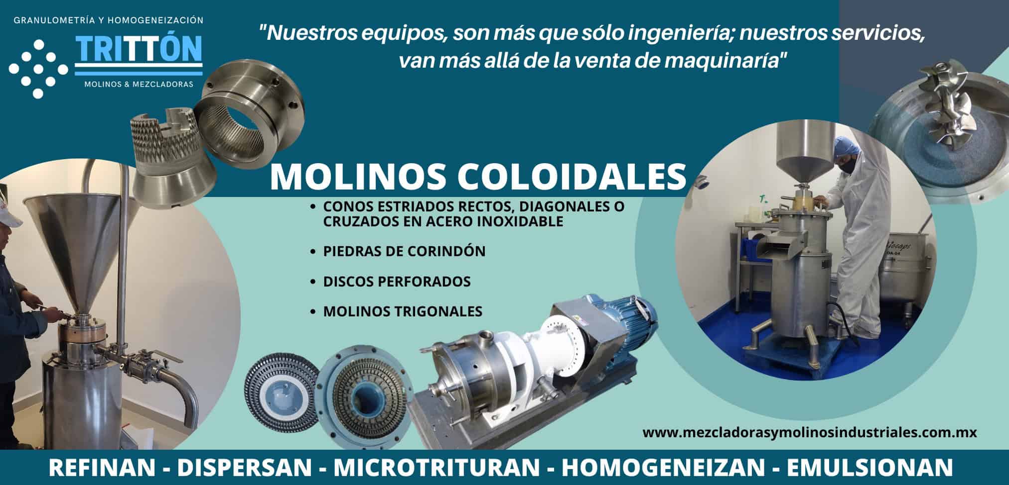 Molinos coloidales - Mezcladoras y Molinos Industriales