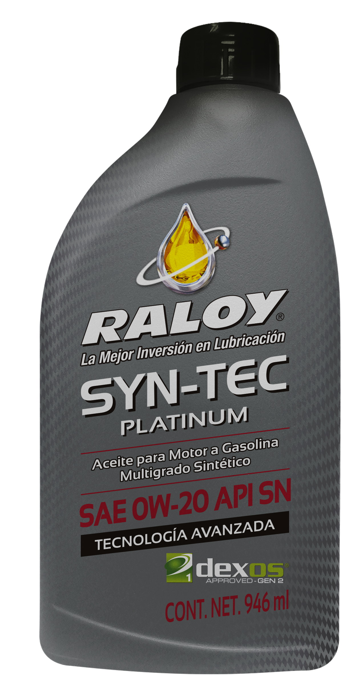 Aceite automotriz sintético para motores a gasolina