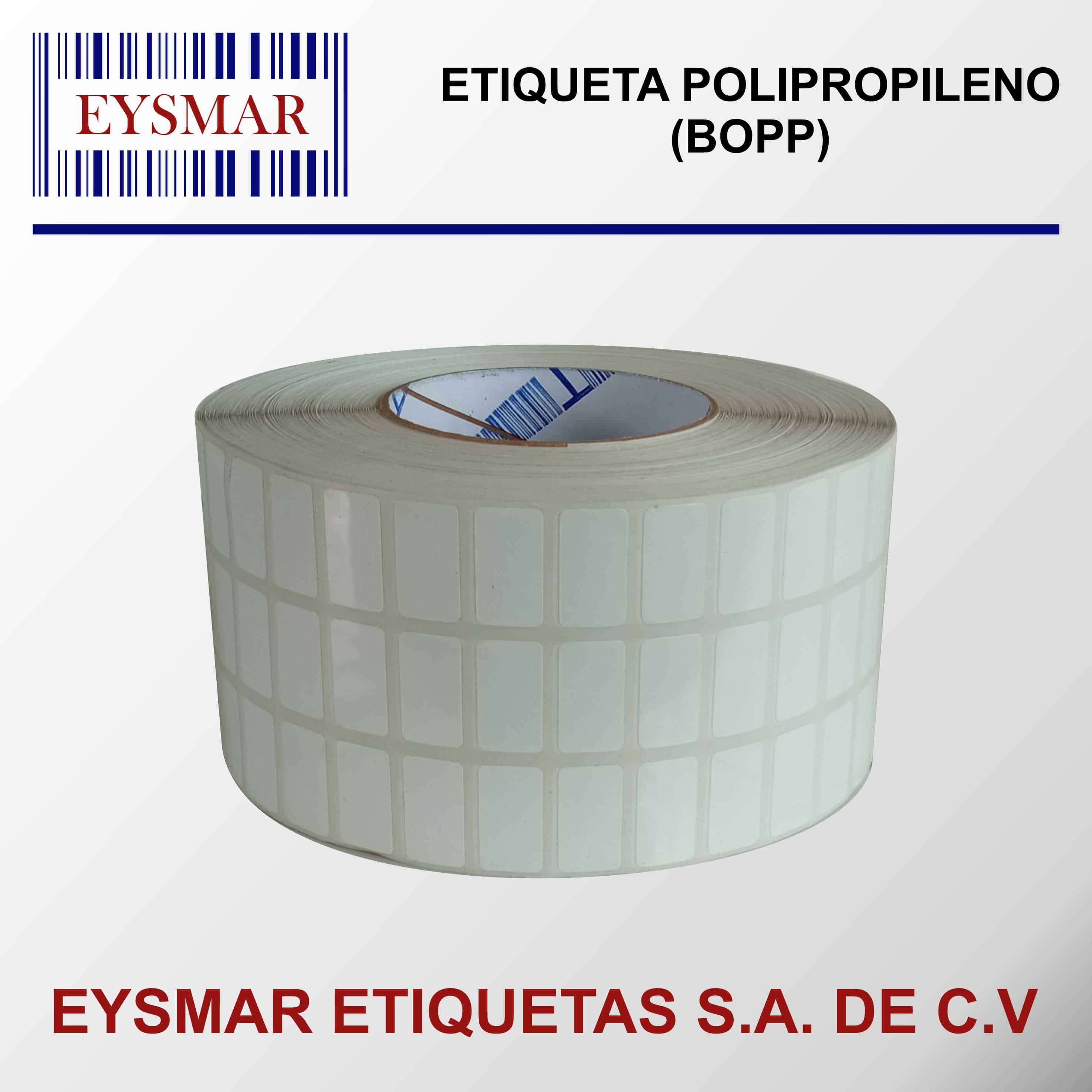 Etiquetas Autoadheribles Polipropileno Blanco BOPP