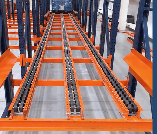 Rack dinámico para tarimas