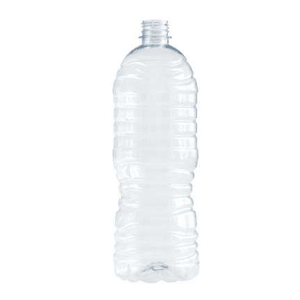 Botellas para agua de 1 litro con cuello de rosca