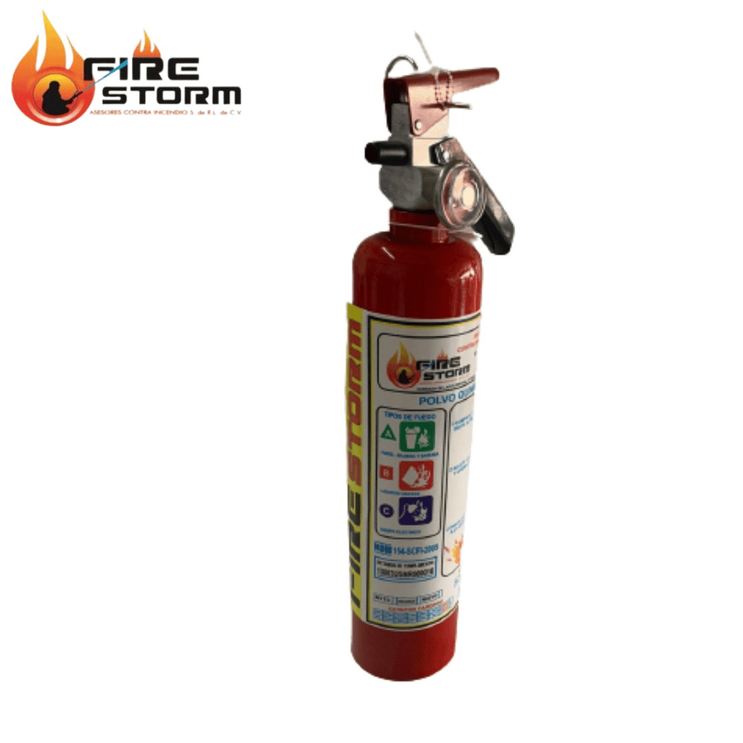 Extintores tipo abc polvo químico seco .750 gr Fire Storm