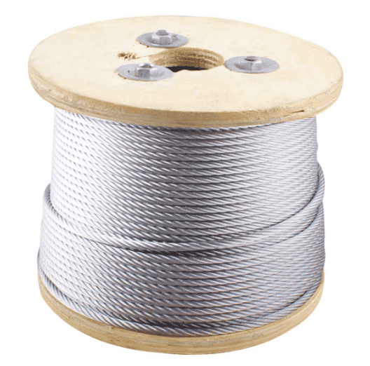 Cable de acero galvanizado 7X19 5/16" rollo 100M B-035 Weston